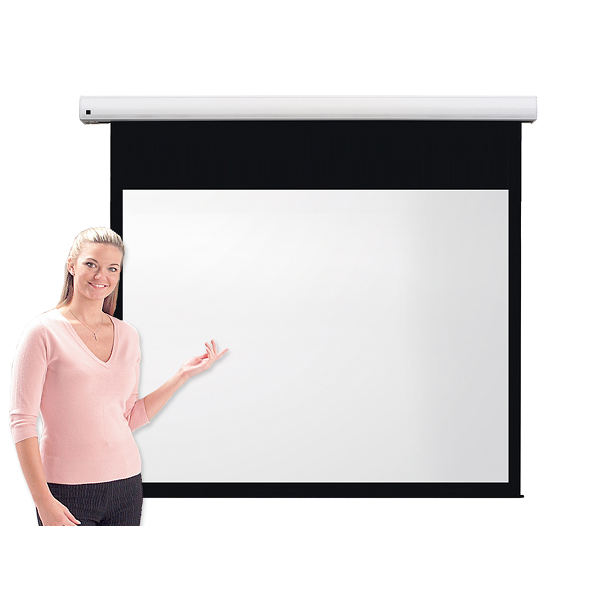 Eyeline Pro Channel Fix Electric Screen | 4:3 | 1100 x 1460mm (HxW ...