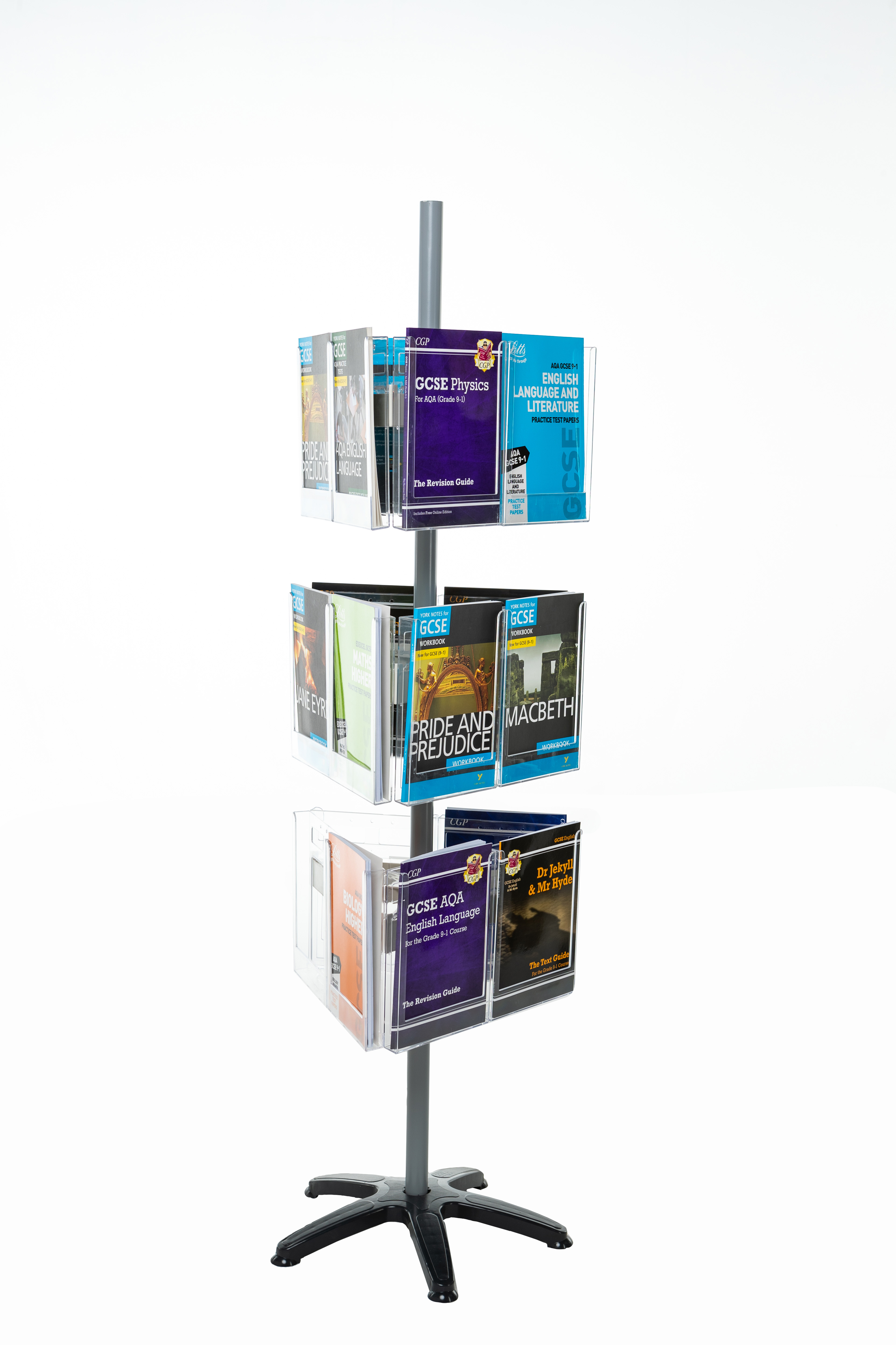 Expanda-Stand™ Carousel | Style 16 - A4 x 18 | Transparent | WLES16