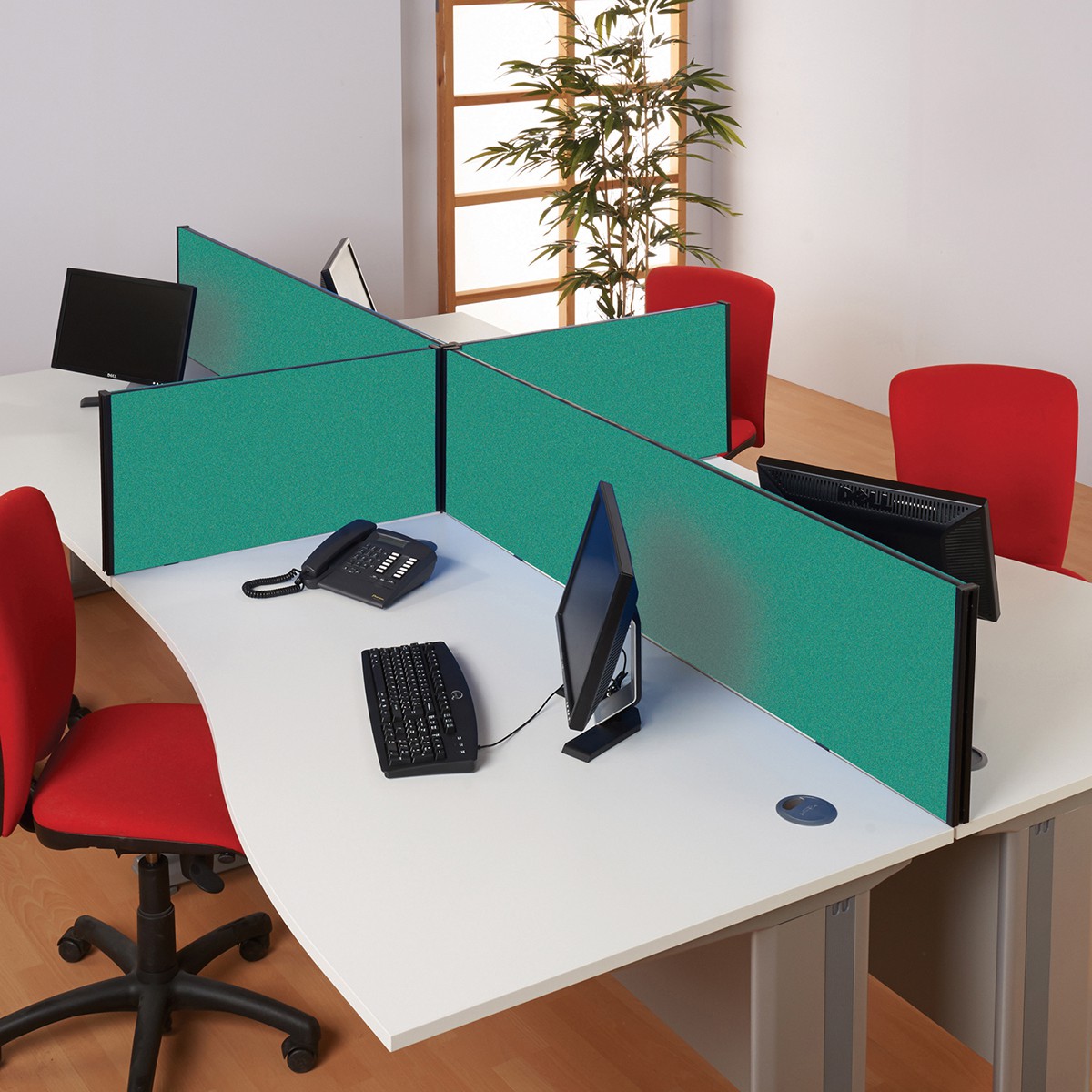 BusyScreen Classic Desk Screen - Woven Cloth | 400 x 1200mm (HxW ...
