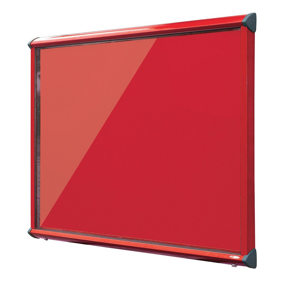 Shield Showcase with Top Hinged Doors