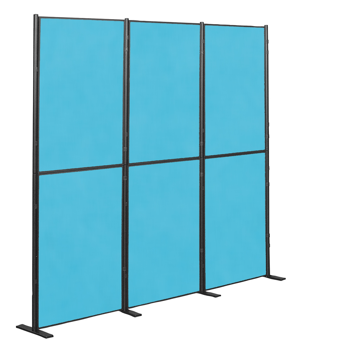 OnBoard Pole and Panel Display Kits | 6 Panel - 1800 x 1800mm (HxW) | Cyan (CY) | Black | 880003/CY