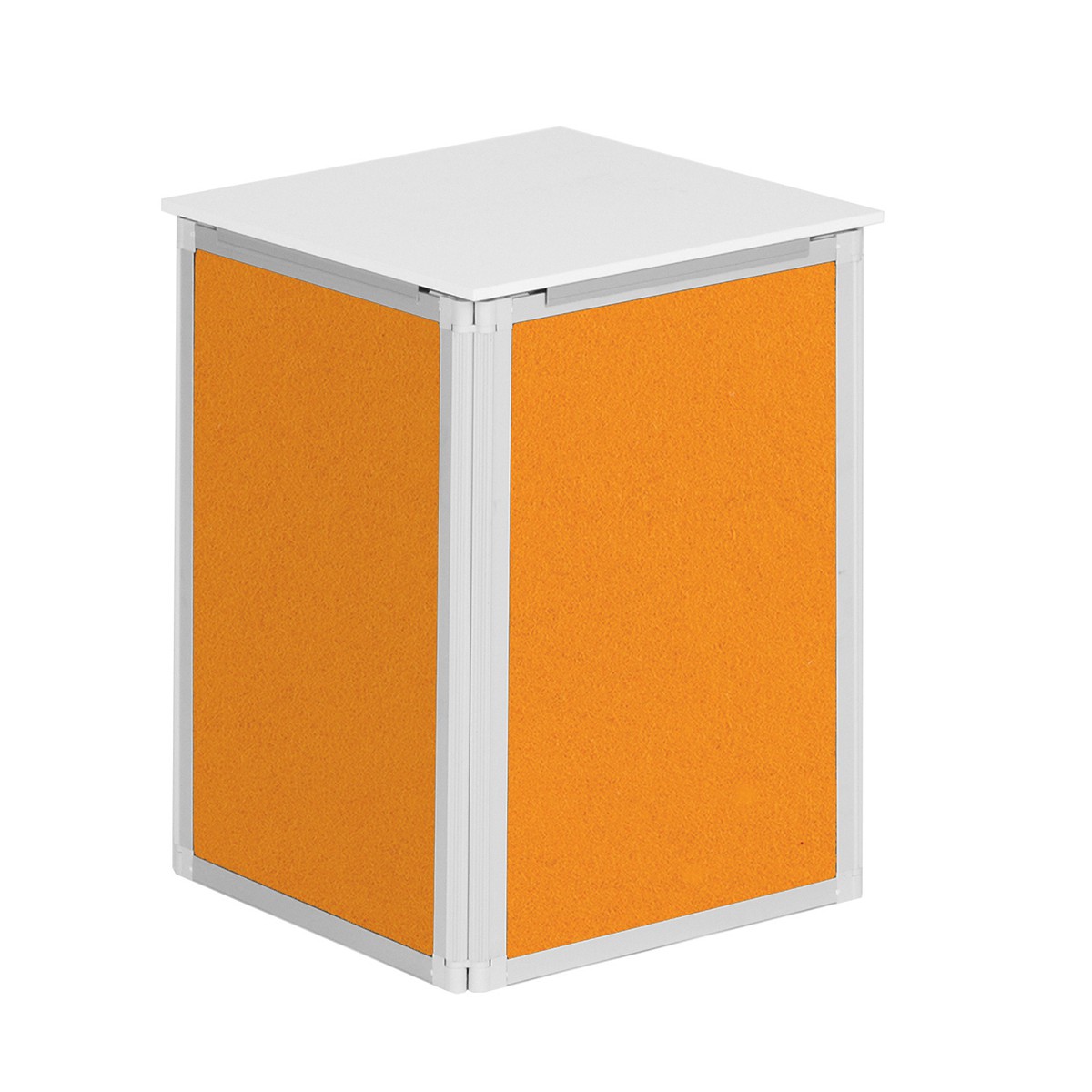 BusyFold Heavy Duty Display Plinth | 500 x 350 x 350mm (HxWxD) | Orange ...