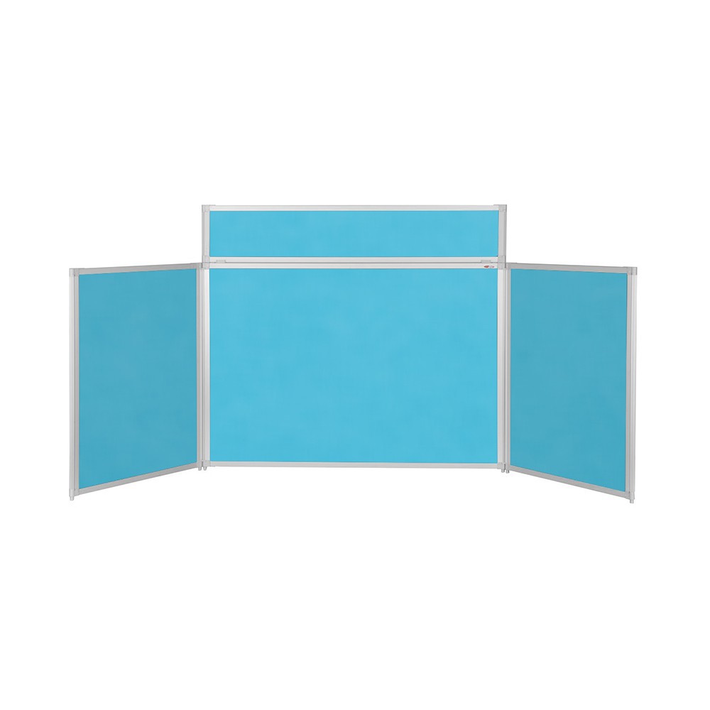 BusyFold Heavy Duty Tabletop Display | 900 x 2000mm (HxW) | Cyan (CY ...