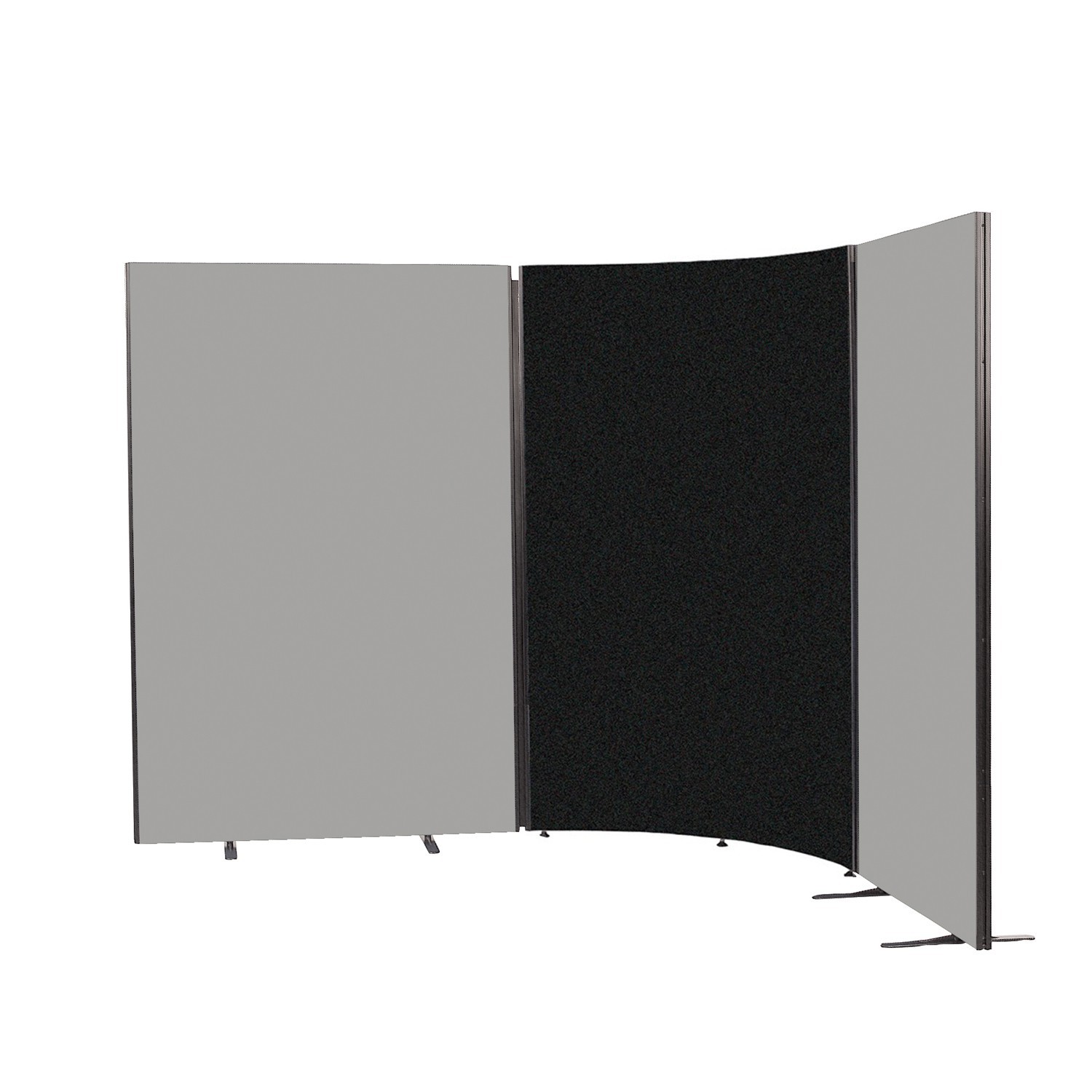 BusyScreen Classic Partition Corner Screen - Woven Cloth | Curved ...