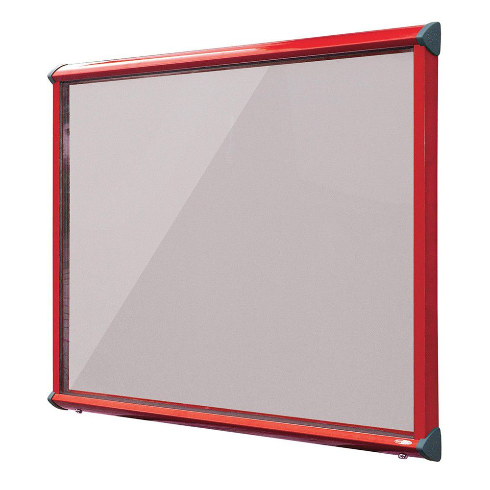 Shield Exterior Wall Mounted Showcase | 4 x A4 Sheets (750x537mm) | Red ...