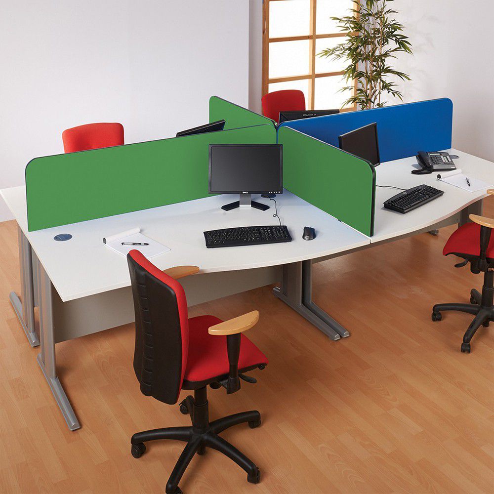 BusyScreen Curve desk screen - Loop Nylon | 400 x 800mm (HxW) | Grey ...